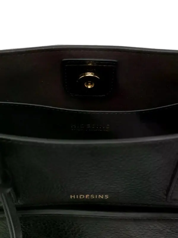 HIDESINS Logo-print Pebbled Tote Bag