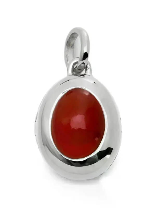 Monica Vinader January-birthstone Red Onyx Locket - Silver