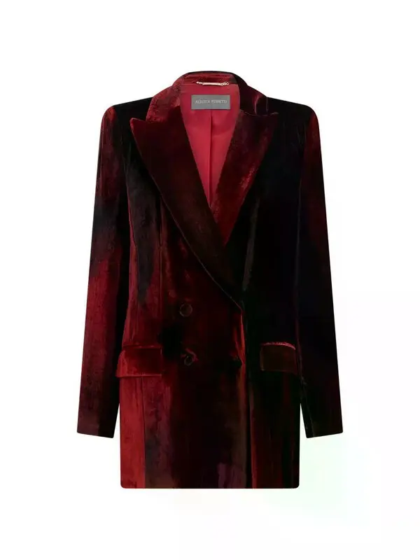 Alberta Ferretti Peak-lapel Double-breasted Blazer