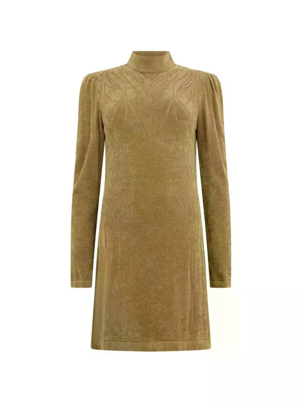 Alberta Ferretti Jacquard-knit Mini Dress