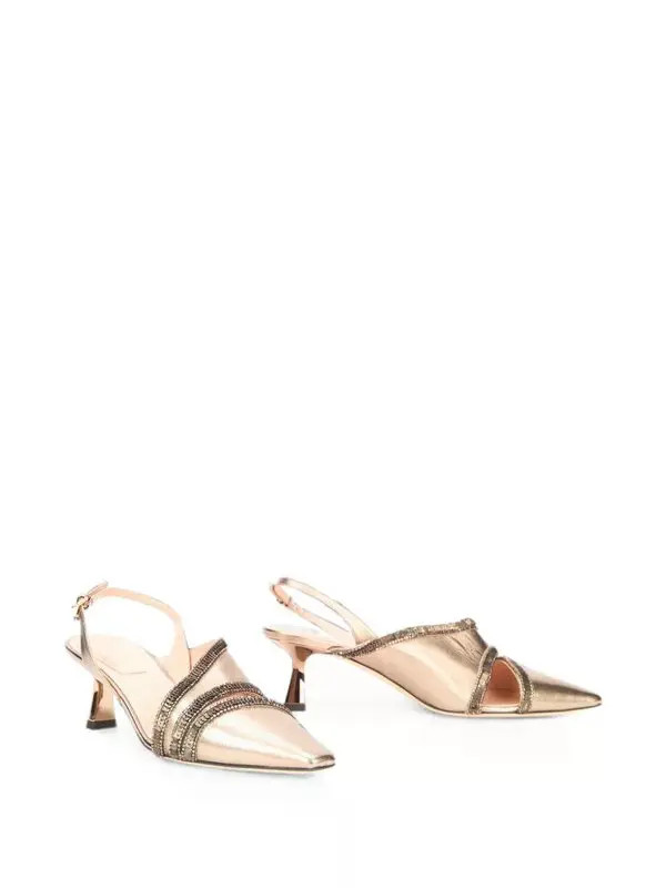 Alberta Ferretti Sequin-embellished Pointed-toe Pumps
