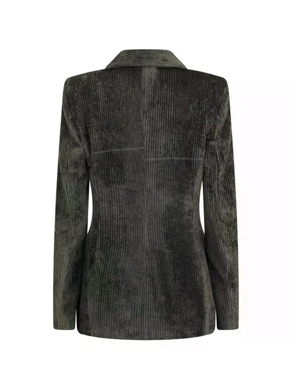 Alberta Ferretti Corduroy Button-up Jacket