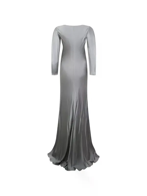 Alberta Ferretti V-neck Gown