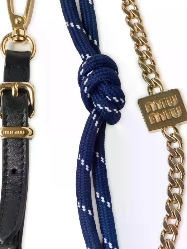 Miu Miu Chain With Rope Detail