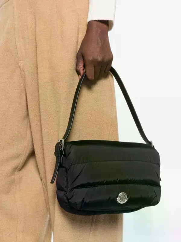 Moncler Quilted Logo-plaque Shoulder Bag