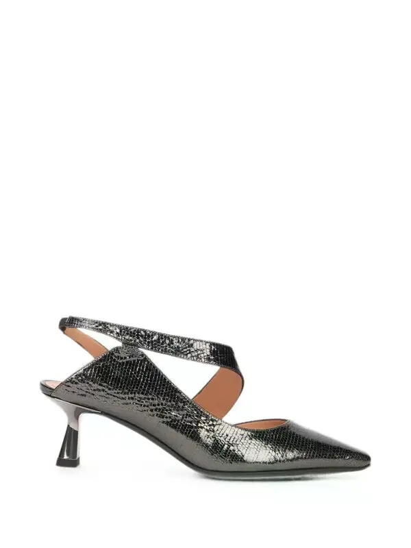 Alberta Ferretti Lizard-effect Pointed-toe Pumps