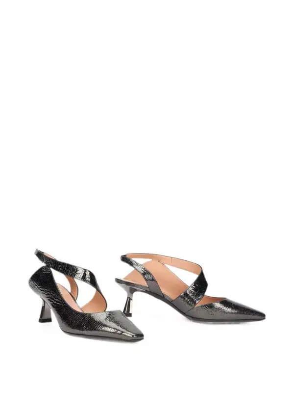 Alberta Ferretti Lizard-effect Pointed-toe Pumps