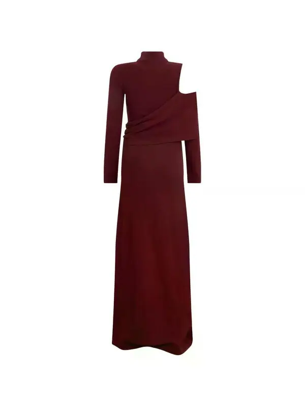 Alberta Ferretti One-shoulder Draped Maxi Dress