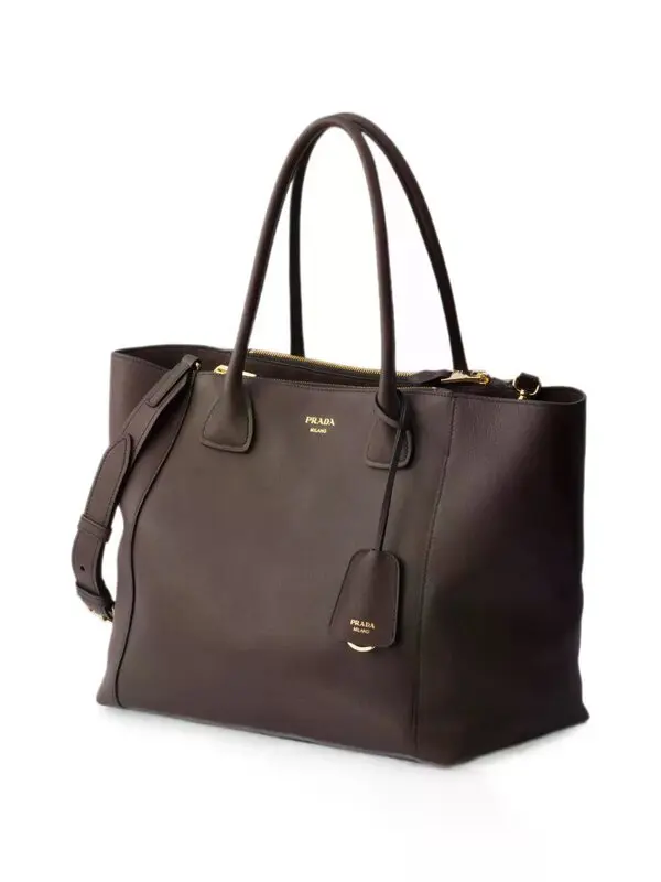 Prada Large Leather Tote Bag