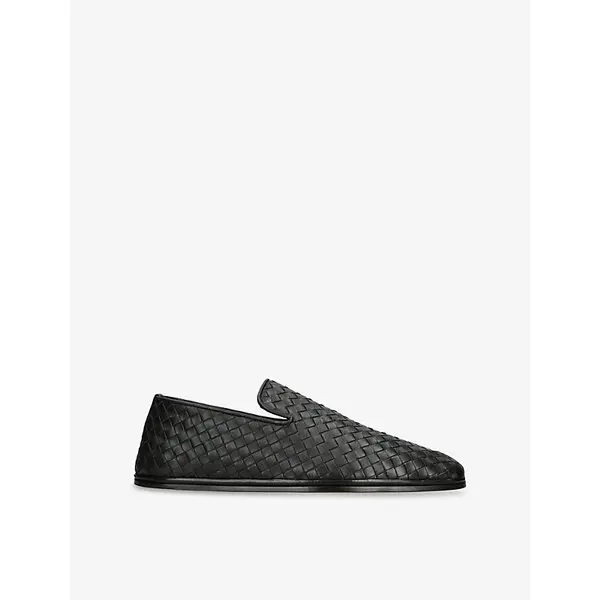 Bottega Veneta Palazzo Leather Slippers - Black