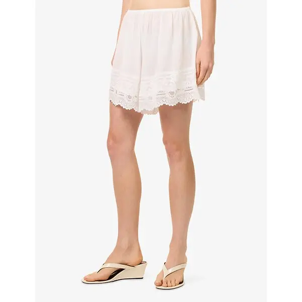 Dissh Elisa Lace-trim Cotton Shorts
