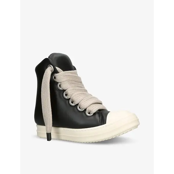 Rick Owens Jumbo Padded Leather High-top Trainers