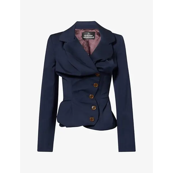 VIVIENNE WESTWOOD Drunken Tailor Wool Jacket - Navy