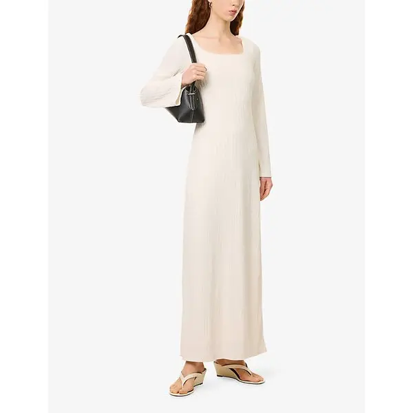 4TH & RECKLESS Livoria Square-neck Jersey Maxi Dress