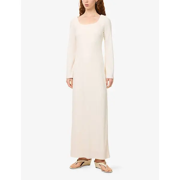 4TH & RECKLESS Livoria Square-neck Jersey Maxi Dress