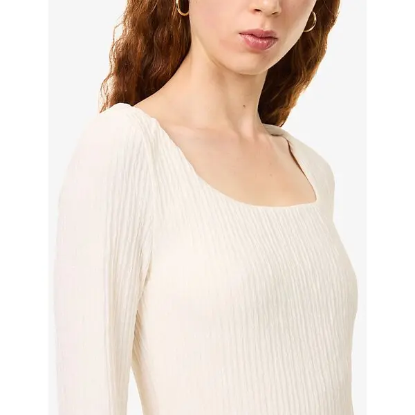 4TH & RECKLESS Livoria Square-neck Jersey Maxi Dress