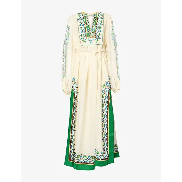 ALEMAIS Bridgette Printed Cotton Tunic Dress