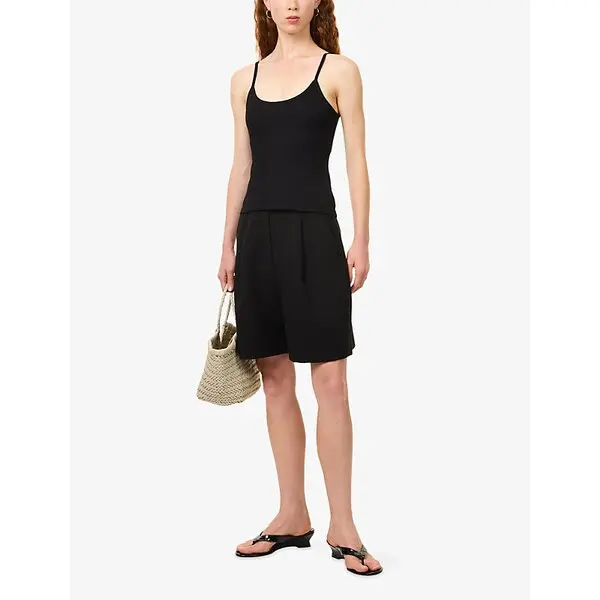Dissh Georgina Scoop-neck Cotton-blend Tank Top