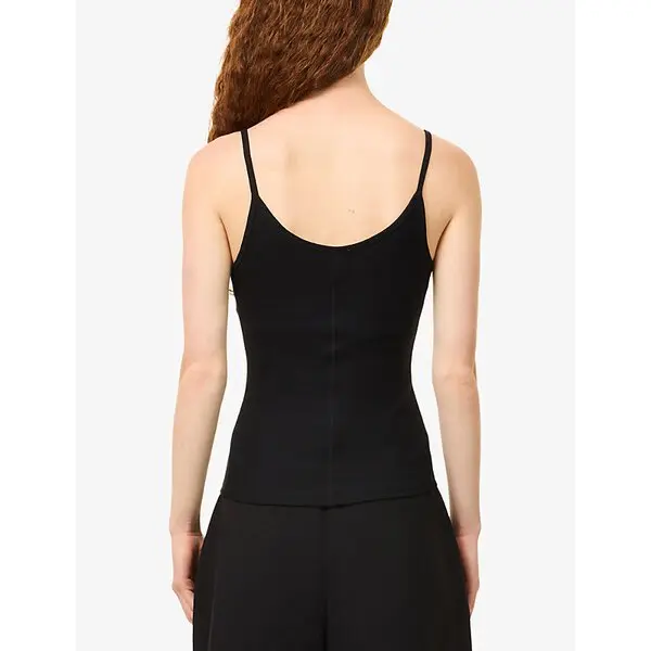 Dissh Georgina Scoop-neck Cotton-blend Tank Top