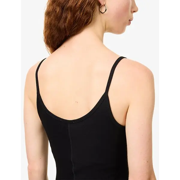 Dissh Georgina Scoop-neck Cotton-blend Tank Top