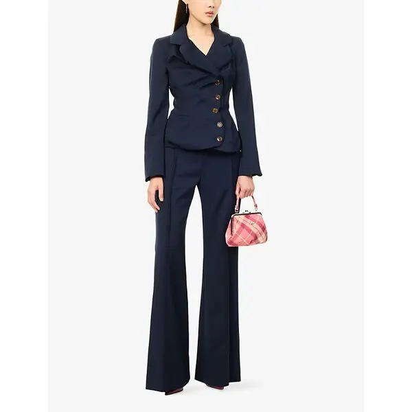 VIVIENNE WESTWOOD High-rise Wide-leg Wool Trousers