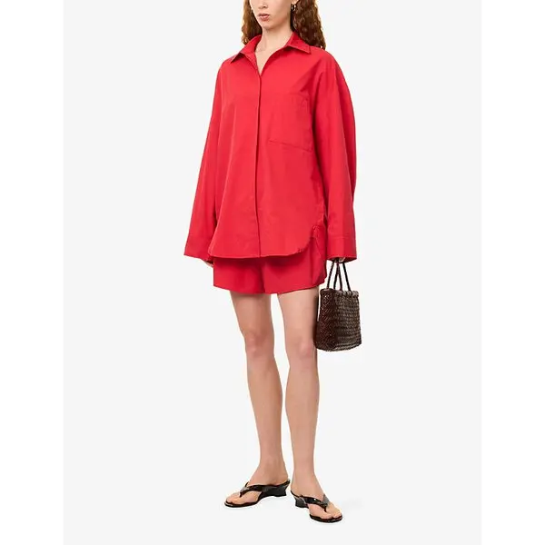 Dissh Ina Step-hem Cotton Shirt
