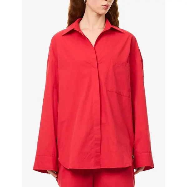 Dissh Ina Step-hem Cotton Shirt