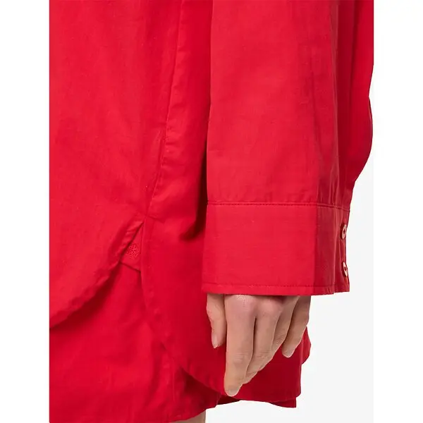 Dissh Ina Step-hem Cotton Shirt
