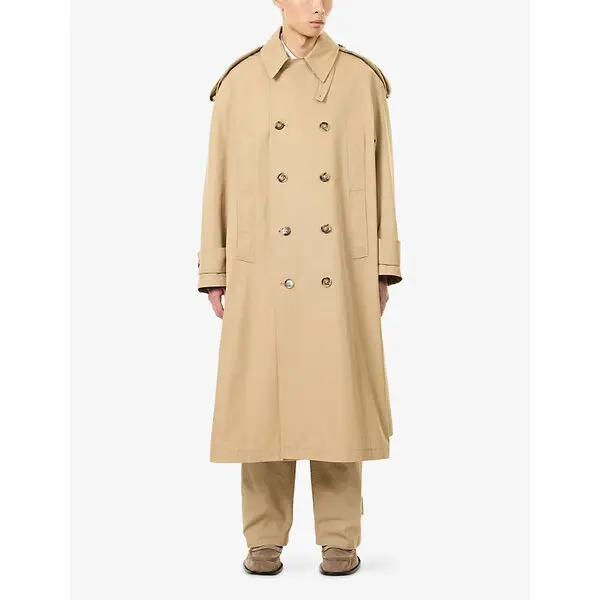 AMI Paris Double-breasted Cotton Trench Coat