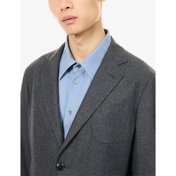 Giorgio Armani Unlined Single-breasted Cashmere Blzzer