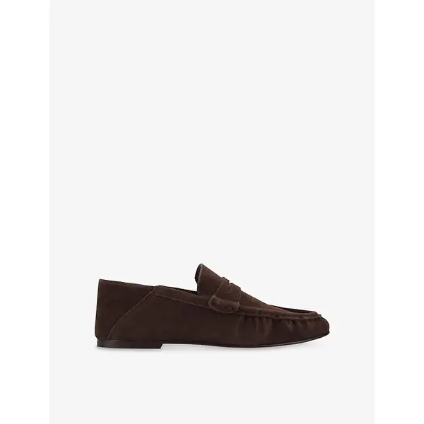 Steve Madden Roger Suede Loafers - Dark Brown