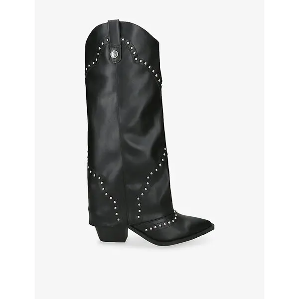 Steve Madden Streamline Leather Boots - Black