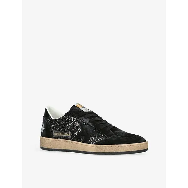 GOLDEN GOOSE Ball Star Glitter Leather-blend Trainers