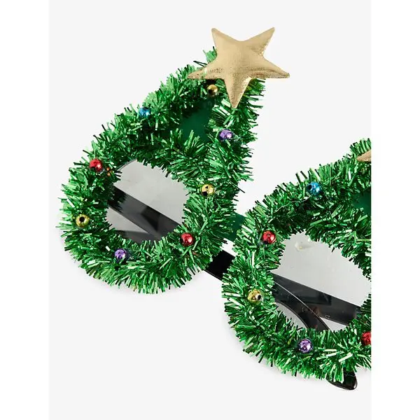 SELFRIDGES EDIT Tinsel Christmas Tree Acrylic Glasses