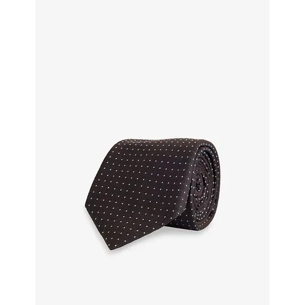 Corneliani Polka Dot Silk Tie