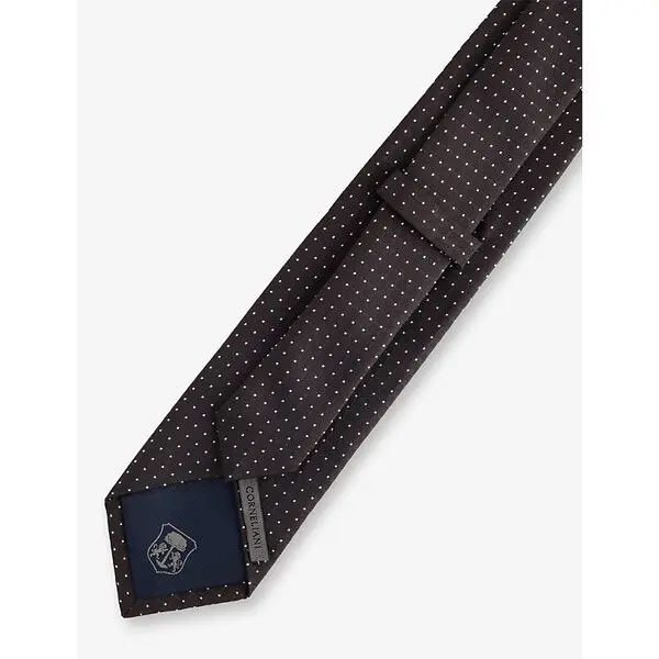 Corneliani Polka Dot Silk Tie