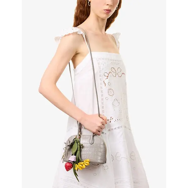 SELF-PORTRAIT Mock-croc Leather Handbag