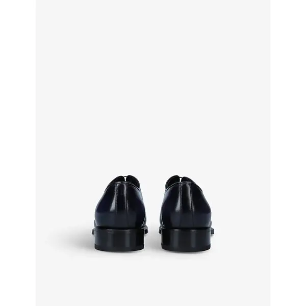 Santoni Carter Wholecut Leather Oxford Shoes