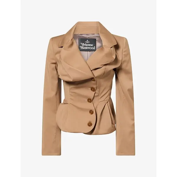 VIVIENNE WESTWOOD Drunken Tailor Wool Jacket - Camel