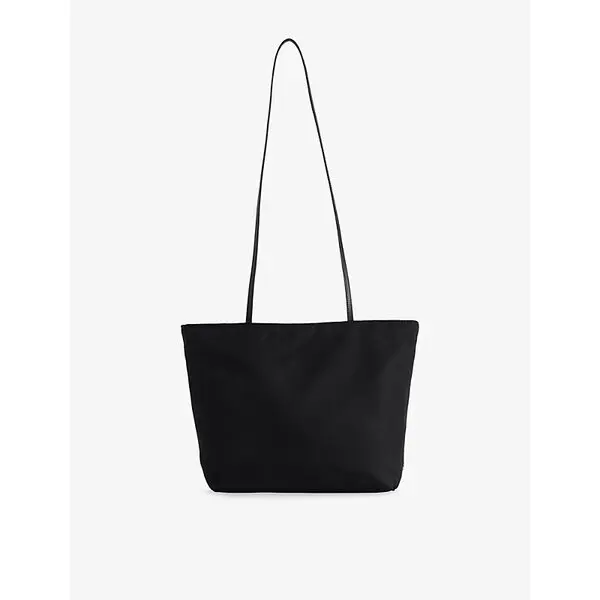 VALESQUE Spaghetti Strap Nylon Shoulder Bag - Black