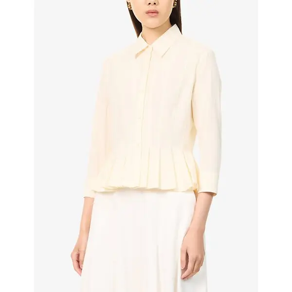 ASHLYN Lulu Pleated Cotton Shirt