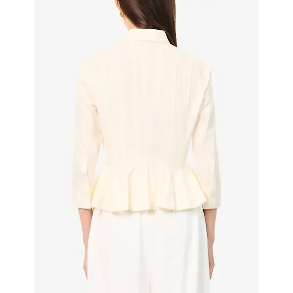 ASHLYN Lulu Pleated Cotton Shirt