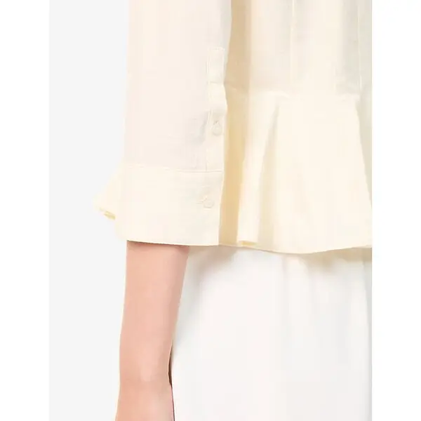 ASHLYN Lulu Pleated Cotton Shirt