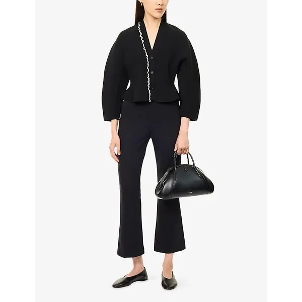 ASHLYN Cody Kick Flare Stretch-jersey Trousers