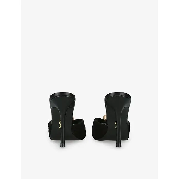 Steve Madden Priya Crepe Heeled Mules