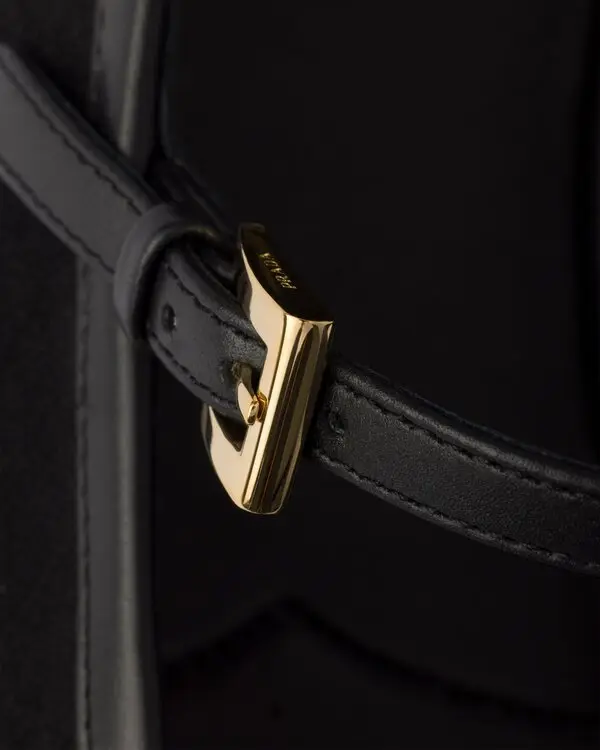Prada Fabric Ballerinas With Buckle Detailing