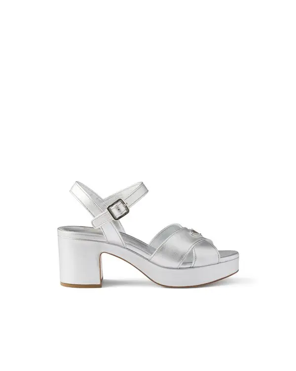Prada Nappa Leather Platform Sandals