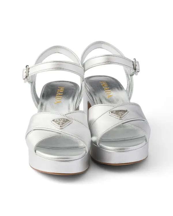 Prada Nappa Leather Platform Sandals
