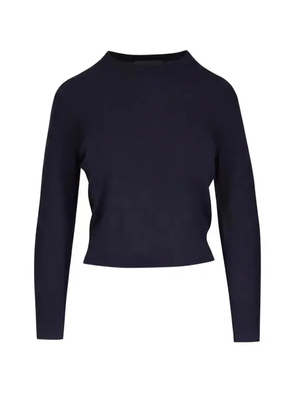 NILI LOTAN Tamara Crew-neck Long-sleeve Sweater - Blue
