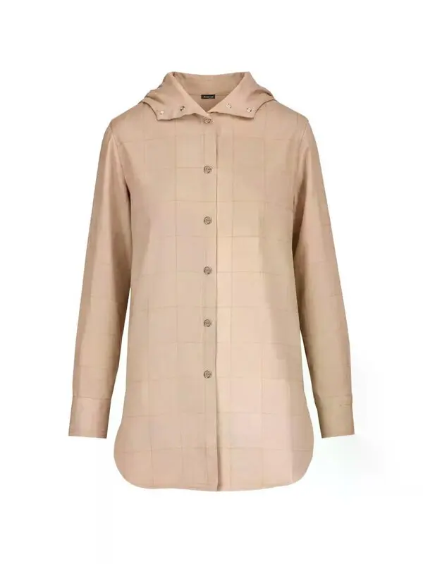 Kiton Check-pattern Hooded Jacket - Neutrals